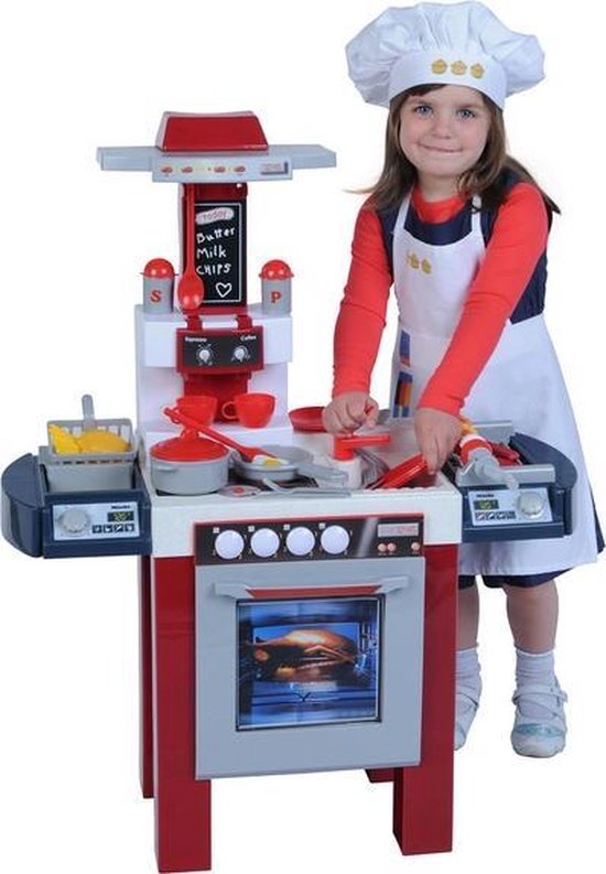 Theo Klein Miele Kitchen with Coffee Machine, Grill & Deep Fryer | bol