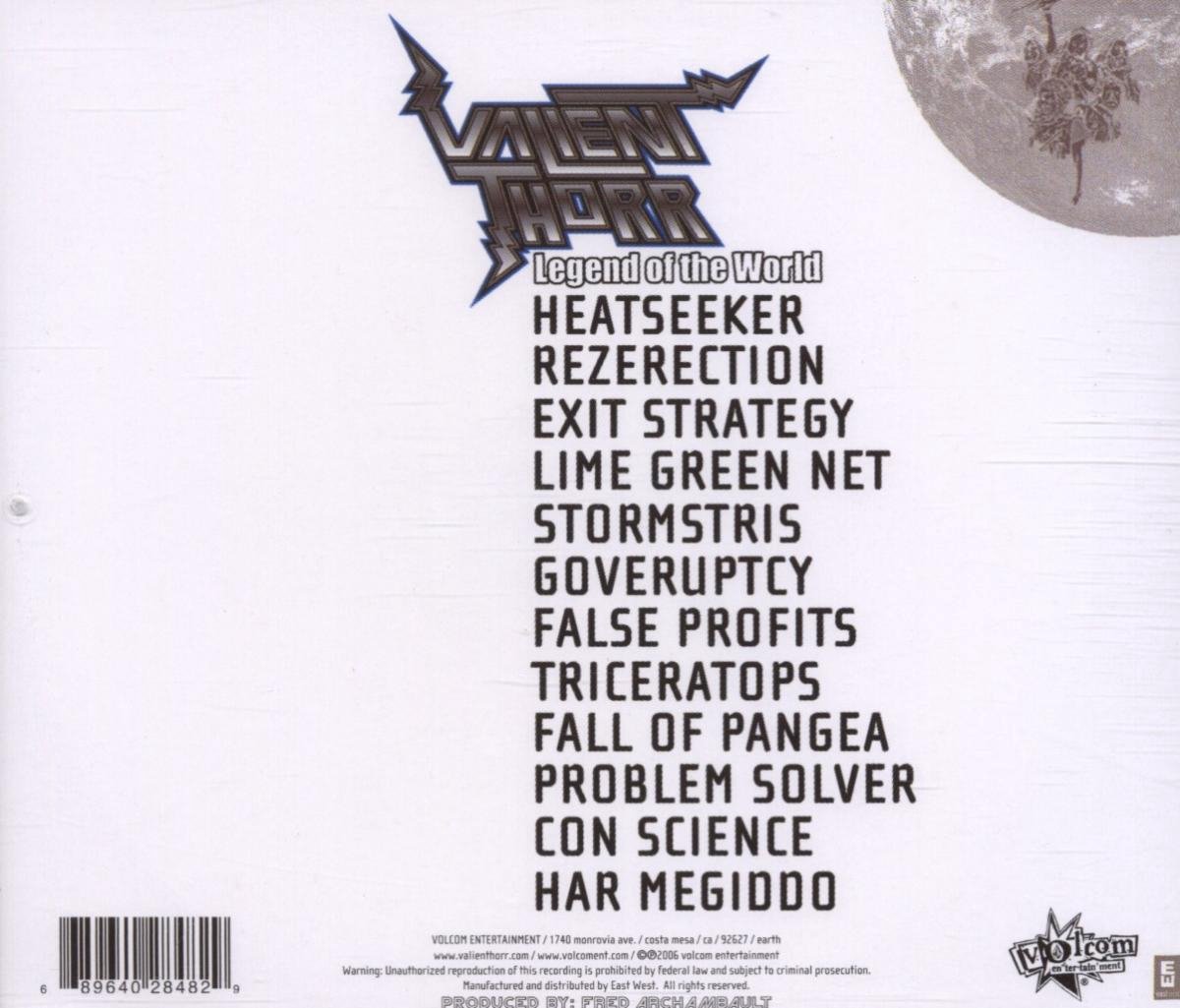 Valient Thorr - Legend Of The World, Valient Thorr | CD (album ...