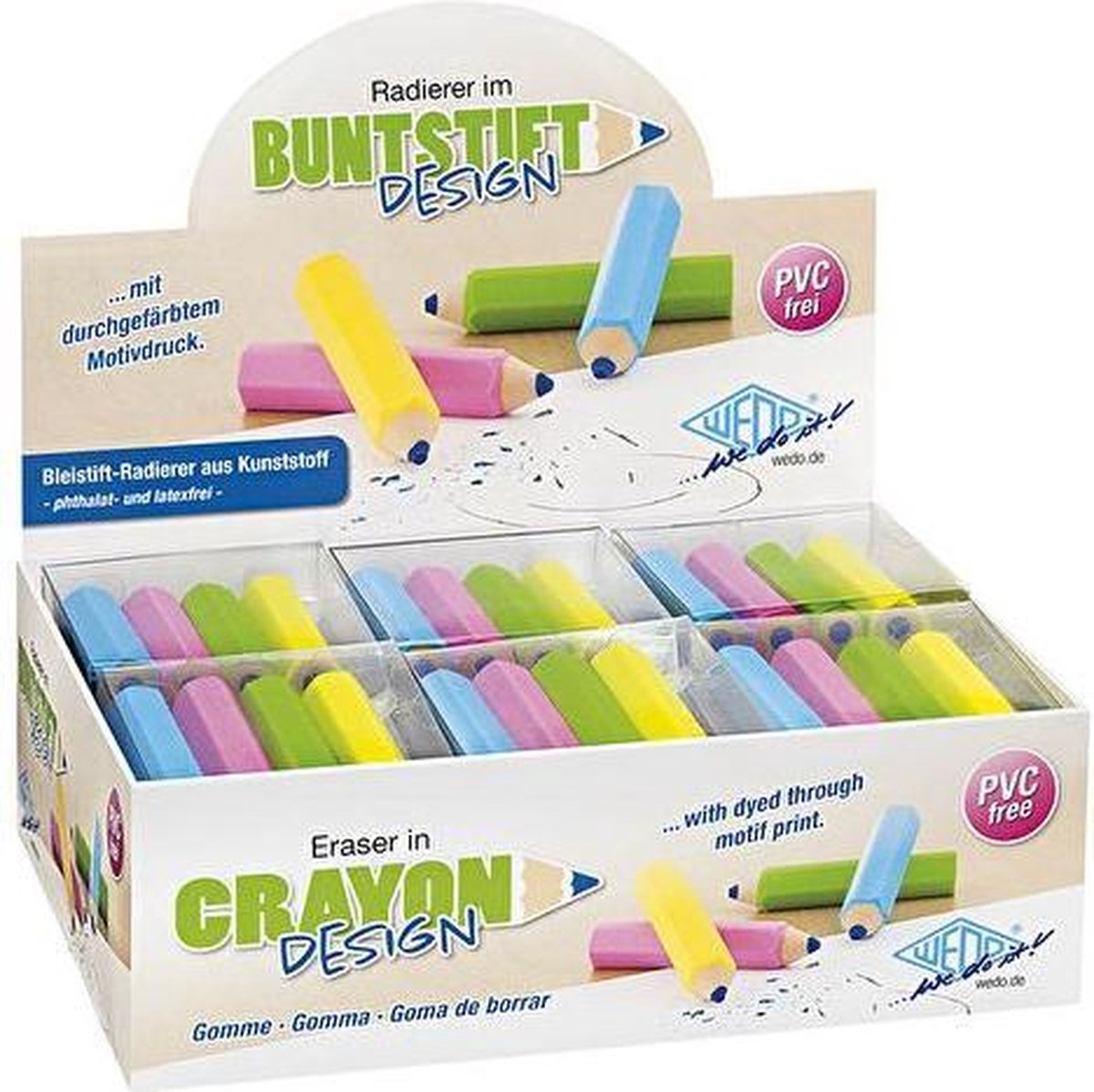 Gummen in Pen Design - 4 Stuks gummen | bol.com