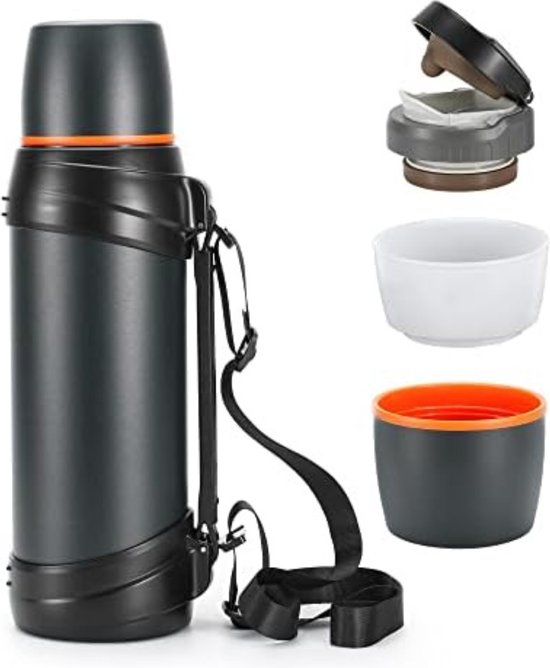 Thermoskannen met pracht en praal - Blauw - 2.5L | bol