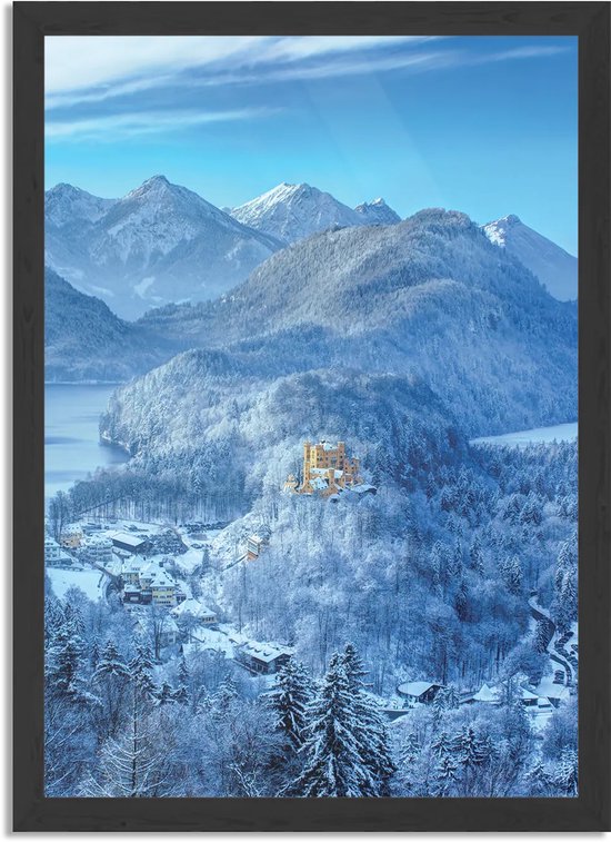 Poster De witte bergen Rechthoek Verticaal Met Lijst L (40 X 50 CM ...