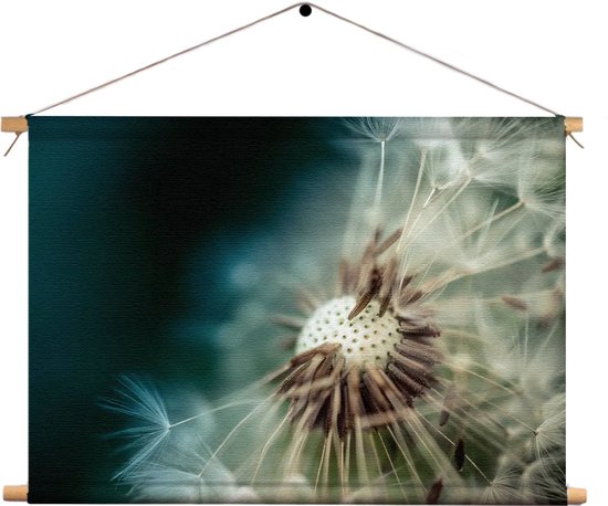 Textielposter Paardenbloem pluis 2 Rechthoek Horizontaal L (43 X 60 CM) - Wandkleed -... | bol