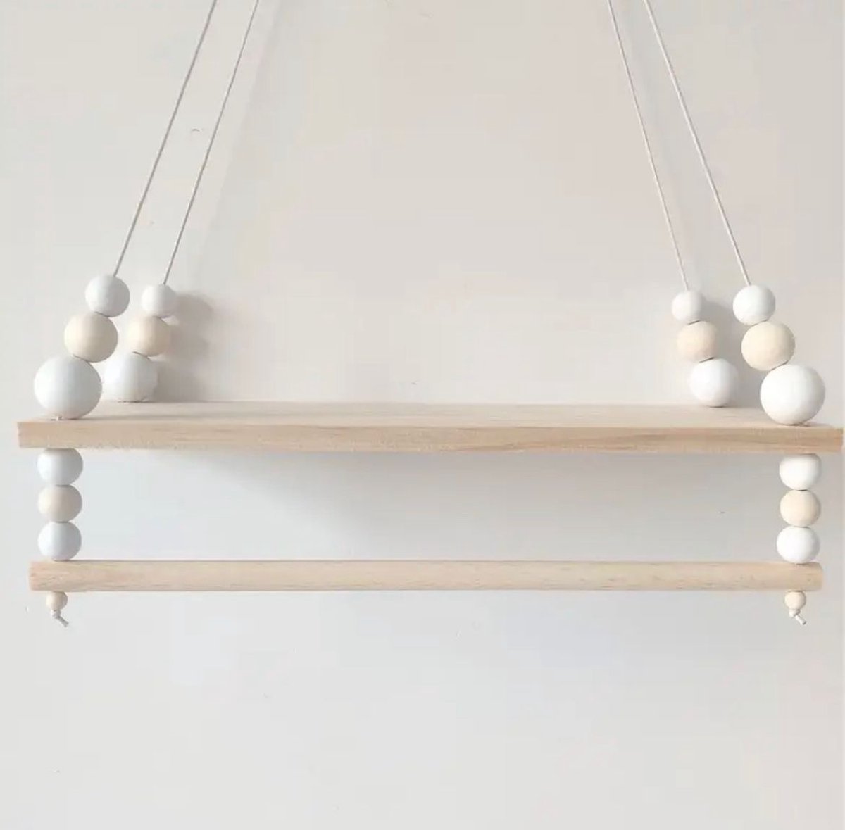 Hangplank houten - Wandplank kinderkamer - Montessori Wit wandplank ...