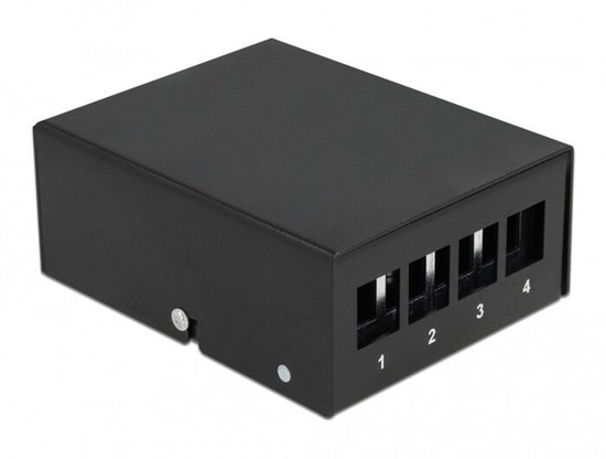 Keystone patch panel 4 Port Black | bol