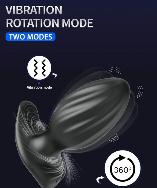 Anale plug roterende vibrator PRO DIAMOND | Geschikt voor Vrouwen en Mannen |... | bol