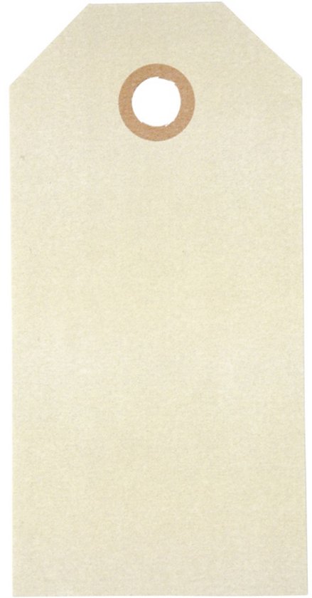 CC Labels 5x10 cm Naturel 20 stuks | bol