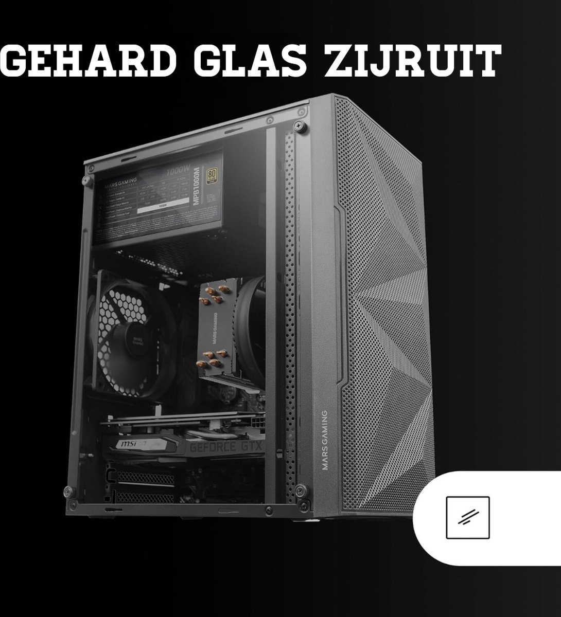 Computer Behuizing MC1500 - Computerkast Met 120 mm Ventilator ...
