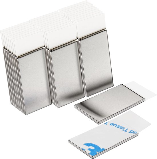 Belle Vous 30 Pak Sterke Neodymium Magneet Plaatjes – 10 x 20 mm ...