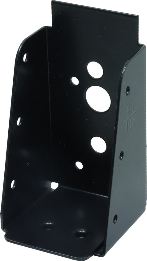 Wovar Balkdrager Zwart Zonder Lip voor 5 x 10 cm Balken | Per Stuk | bol