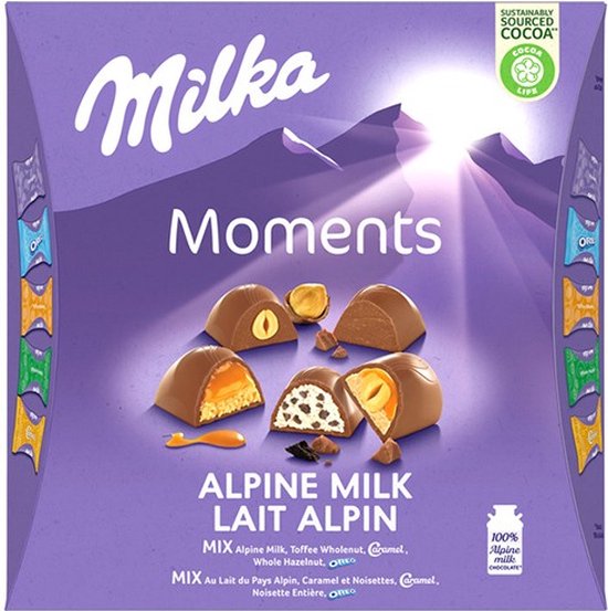 Milka Moments mix - ALPINE MILK LAIT ALPIN- | bol