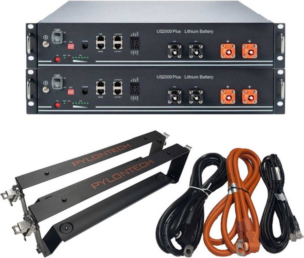 Pylontech Pylontech 4,8 KWh Zonne-opslag Lithium LiFePO4 Incl. Kabel ...