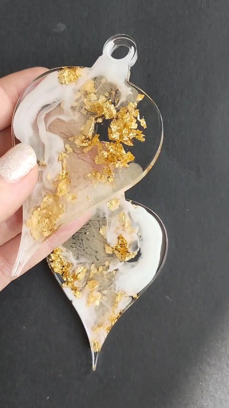 Resin Art JR: Unieke hoogwaardige kwaliteit epoxy kersthangers ...