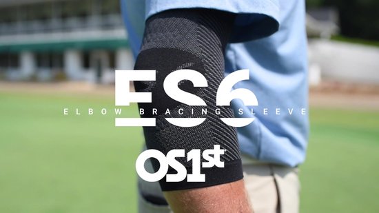 OS1st ES6 elleboogbandage maat L – zwart – elleboogpijn – tenniselleboog –... | bol