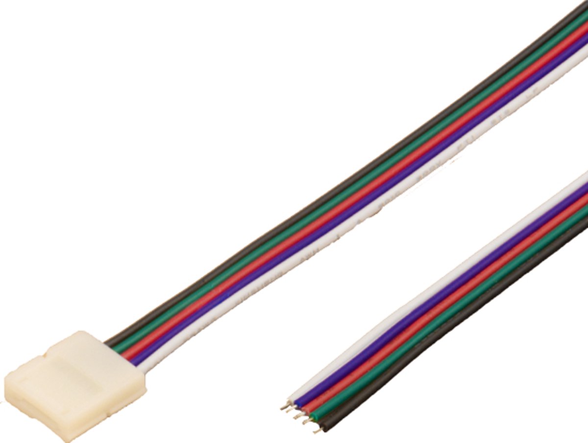 LCB - LED Strip RGBW - 5-PIN klik connector - IP20 - 50cm aansluitsnoer ...