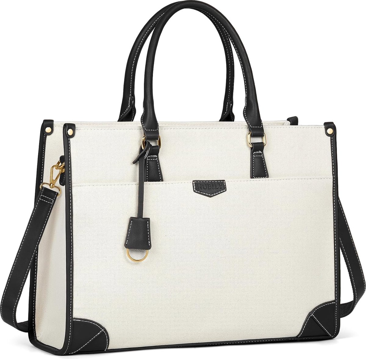Handtas Dames Canvas Laptoptas 15,6 Inch Shopper Dames Grote Laptop ...