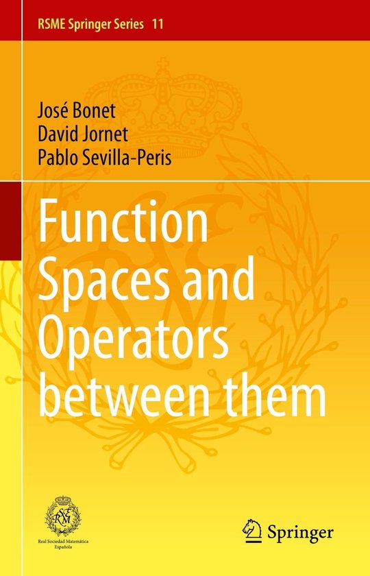RSME Springer Series 11 - Function Spaces and Operators between them (ebook), David... | bol