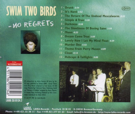 Swim Two Birds - No Regrets (CD), Swim Two Birds | Muziek | bol