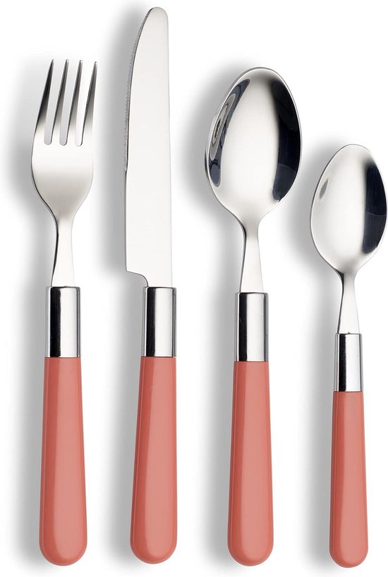 Bistro Bestekset met Plastic Handvatten, Kampeerbestek, Picknickbestek ...