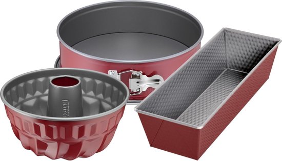 Classic Plus bakvormen, bakset, 3-delig, set met springvorm (platte ...