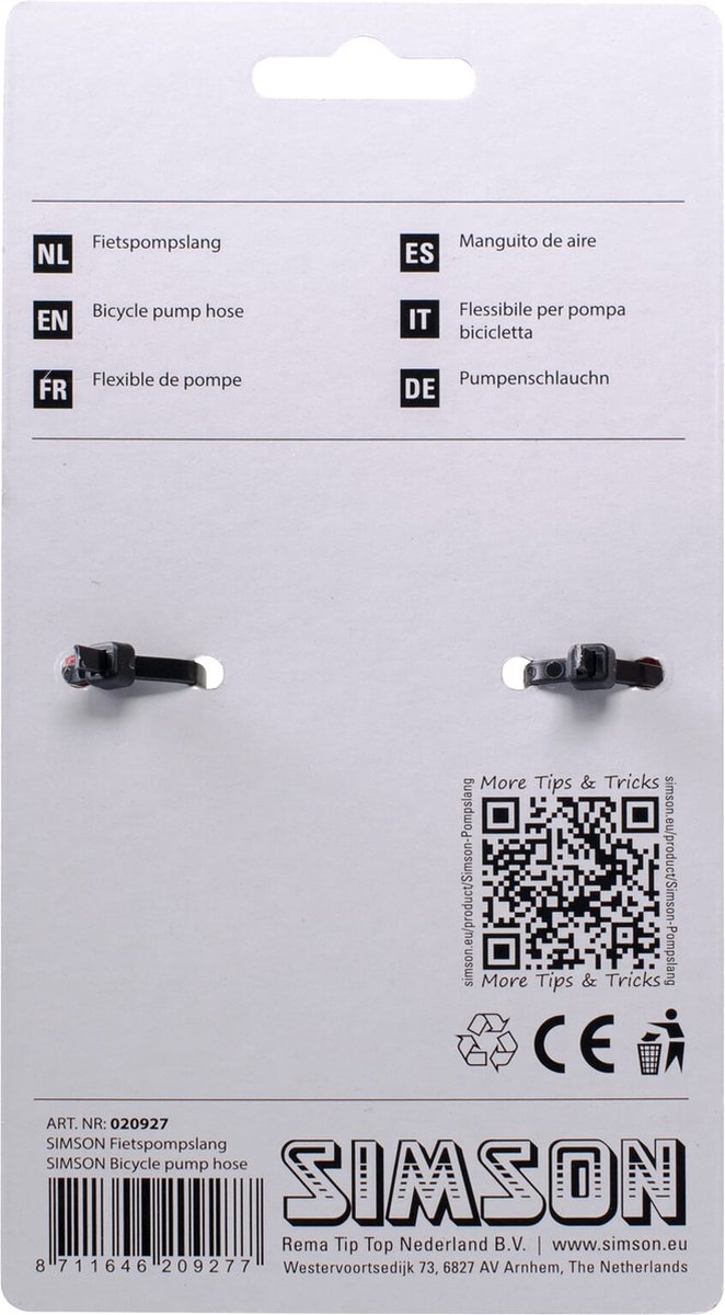 Simson Pompslang Jumbo Voor Dunlop Ventiel 60 Cm | bol