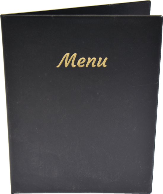 Maran Menucards – Basic A4 Zwart – 1 stuks – handgemaakt in Nederland ...