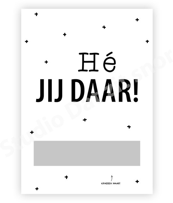 Kraskaart | Hé jij daar! Bedankt! | bol