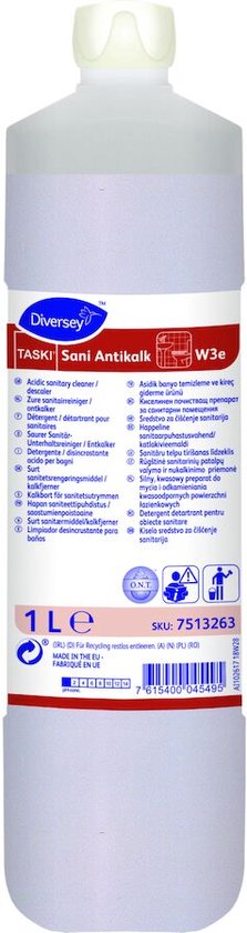 Taski Sani Antikalk zure sanitairontkalker 1ltr | bol