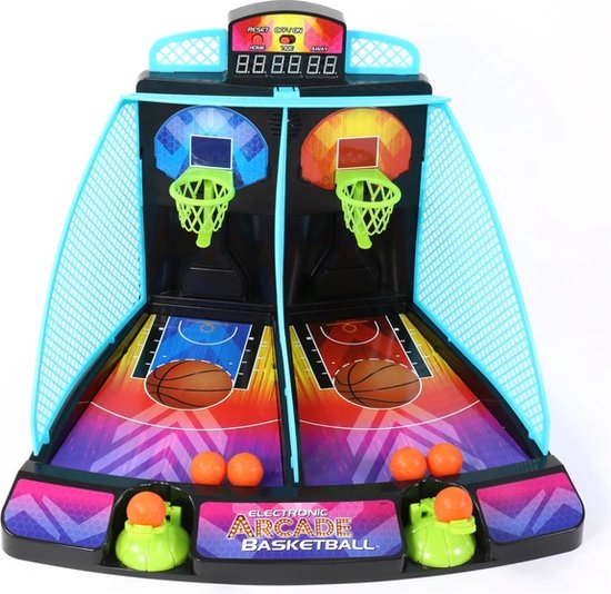 Basketball Electronic Arcade Spel - Neon - 2 Players | Games | bol