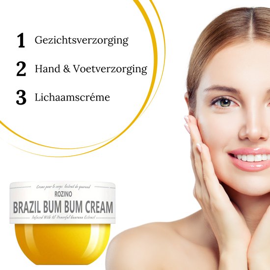 Rozino Brazilian Bum Bum Cream bodycrème 100g | bol