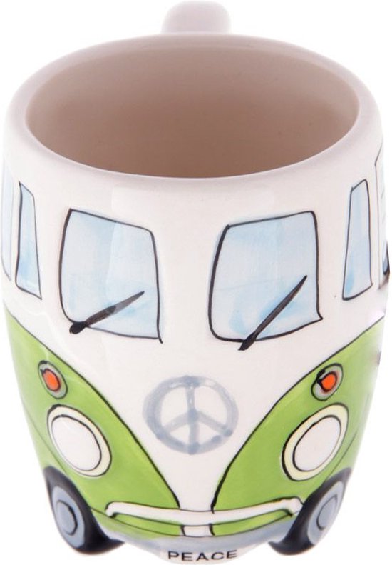 Camper mok Groen, VW Camper Mok, Peace Camper Mok, Beker | bol