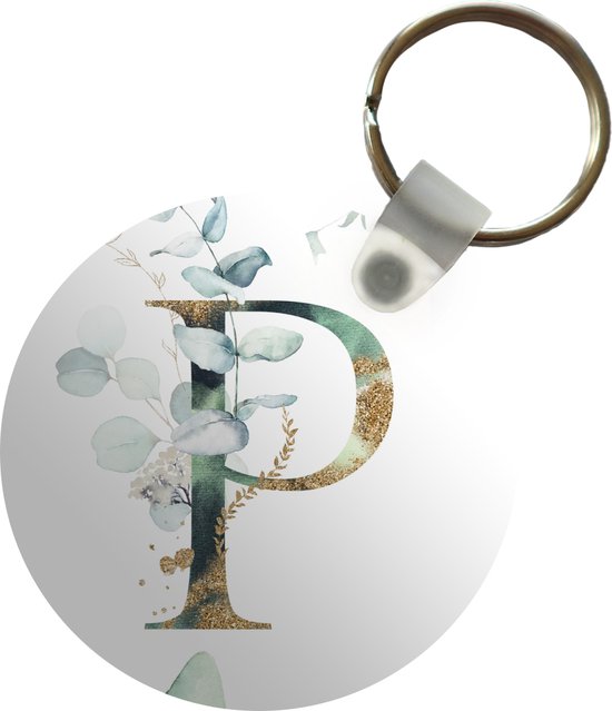 Sleutelhanger rond - Letter P - Plastic sleutelhangers - Keychain ...