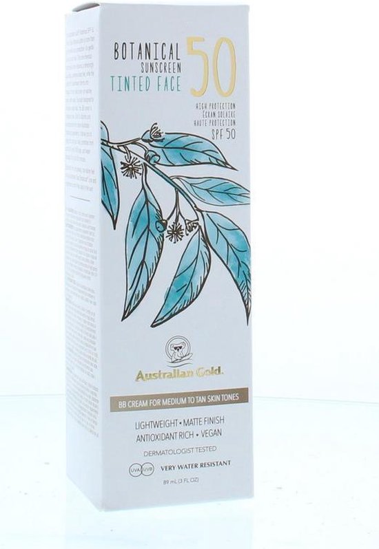 Australian Gold Botanical SPF 50 Tinted Face Medium - 88ml ...