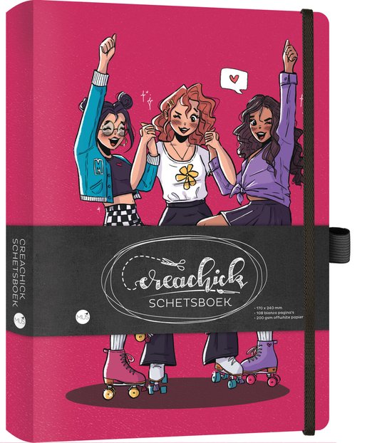 CreaChick Schetsboek groot dieproze, Creachick | 9789045327860 | Boeken ...