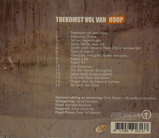 Toekomst vol van Hoop, Marieke Bastiaan / Peter Wildeman | Muziek | bol