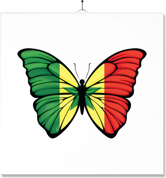 Tegel Met Opdruk | Vlinder | Vlag | Senegal | bol.com