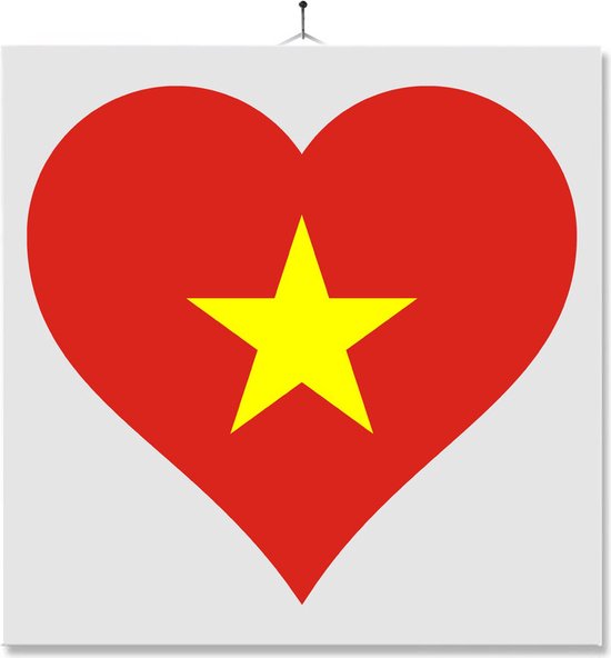 Tegel Met Opdruk | Hart | Vlag | Vietnam | bol