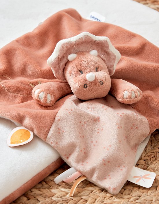 Noukie's - Knuffeldoekje - Tidou - Dino - Popsie - Poederroze | bol