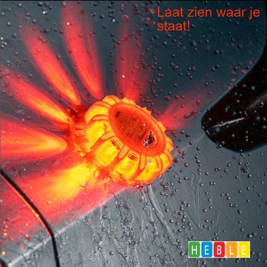 LED-Waarschuwingslamp: Magnetisch, Veilig voor Auto, Motor, Boot ...