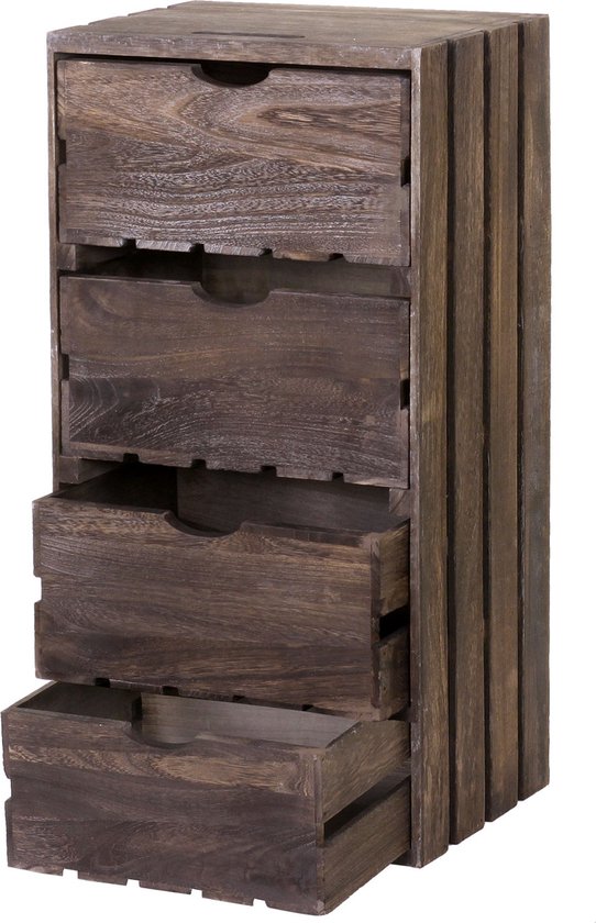 Cosmo Casa Chest of drawers - Chest of drawers wooden box - Shabby look ...