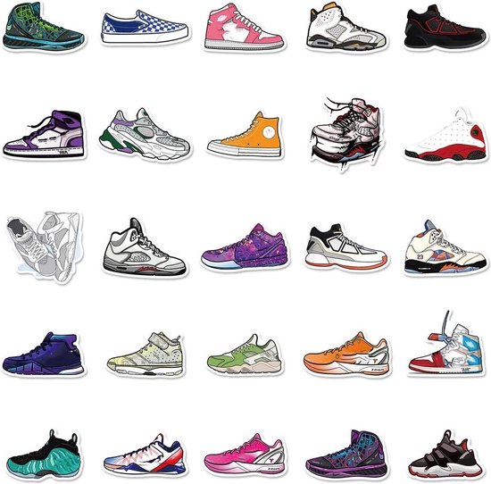 Sneaker Stickers - 50 Stuks - Schoenen, Laptop, en Meer! | bol
