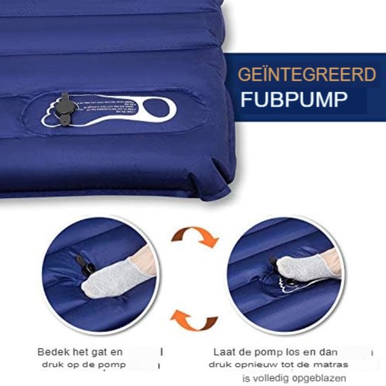 Luchtbed met Ingebouwde Pomp - Luchtbed Zelfopblaasbaar - Slaapmat ...