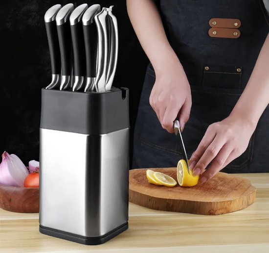 Universeel Messenblok - Zonder Messen - RVS - Incl Messenslijper ...