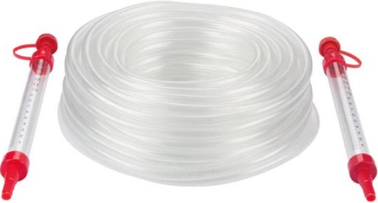 10 meter Slang voor het waterpassen en 2 flesjes - slangwaterpas | bol