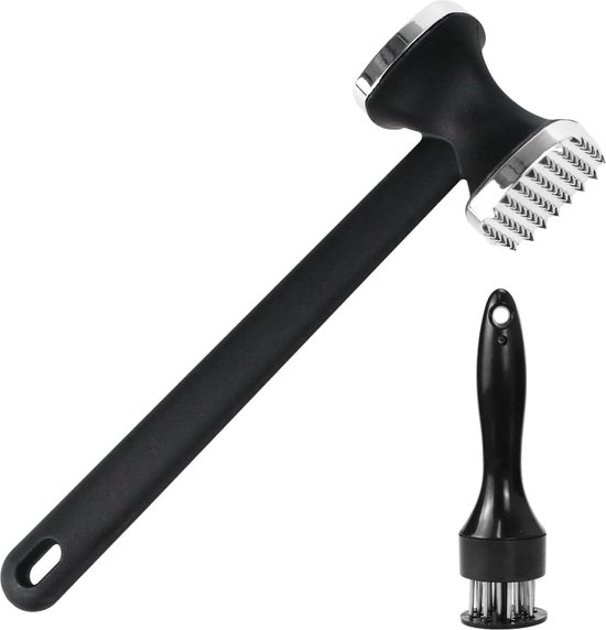 Ortviai Meat Tenderiser, Double-Sided Non-Stick Schnitzel Tenderiser ...