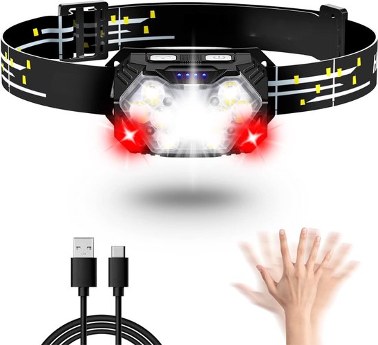 Hoofdlamp Rood Licht - Militaire Hoofdlamp | bol