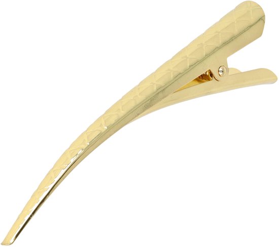 Haarsoires Duckklem Haarspeld Metaal 13cm – Haarklem Goud – Ruit ...