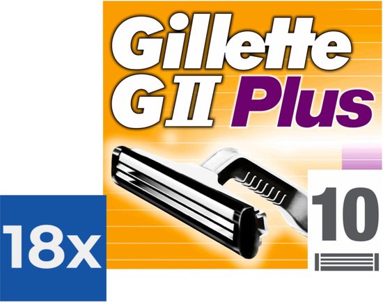 Gillette GII Plus Wegwerpscheermesjes Mannen - 10 stuks ...