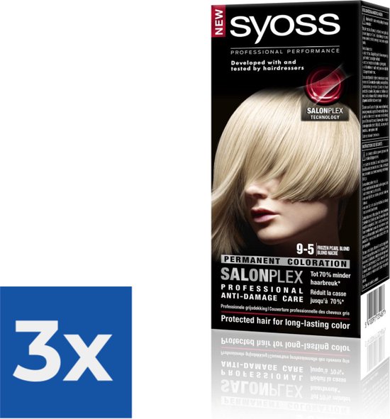 SYOSS Color baseline 9-5 Frozen Pearl Blonde - 1 stuk ...