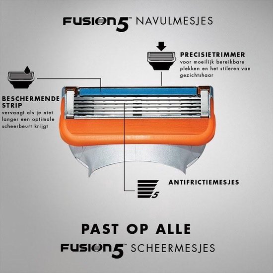 Gillette Fusion 5 Power scheermesjes 8 stuks - Voordeelverpakking 3 ...