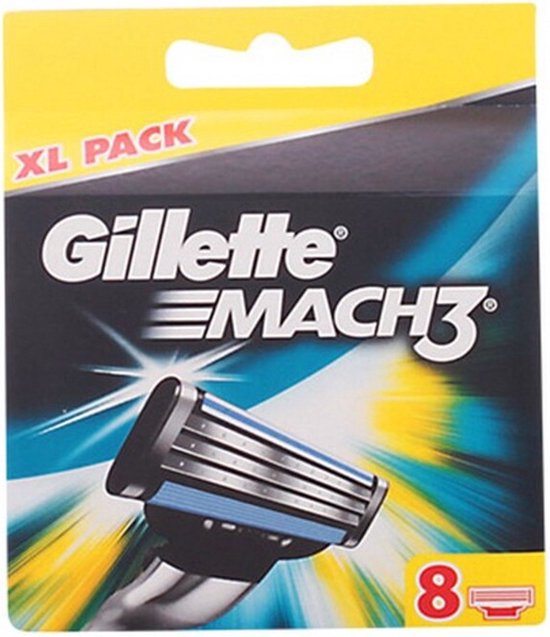 Gillette Mach 3 - 8 stuks - Scheermesjes - Voordeelverpakking 24 stuks ...